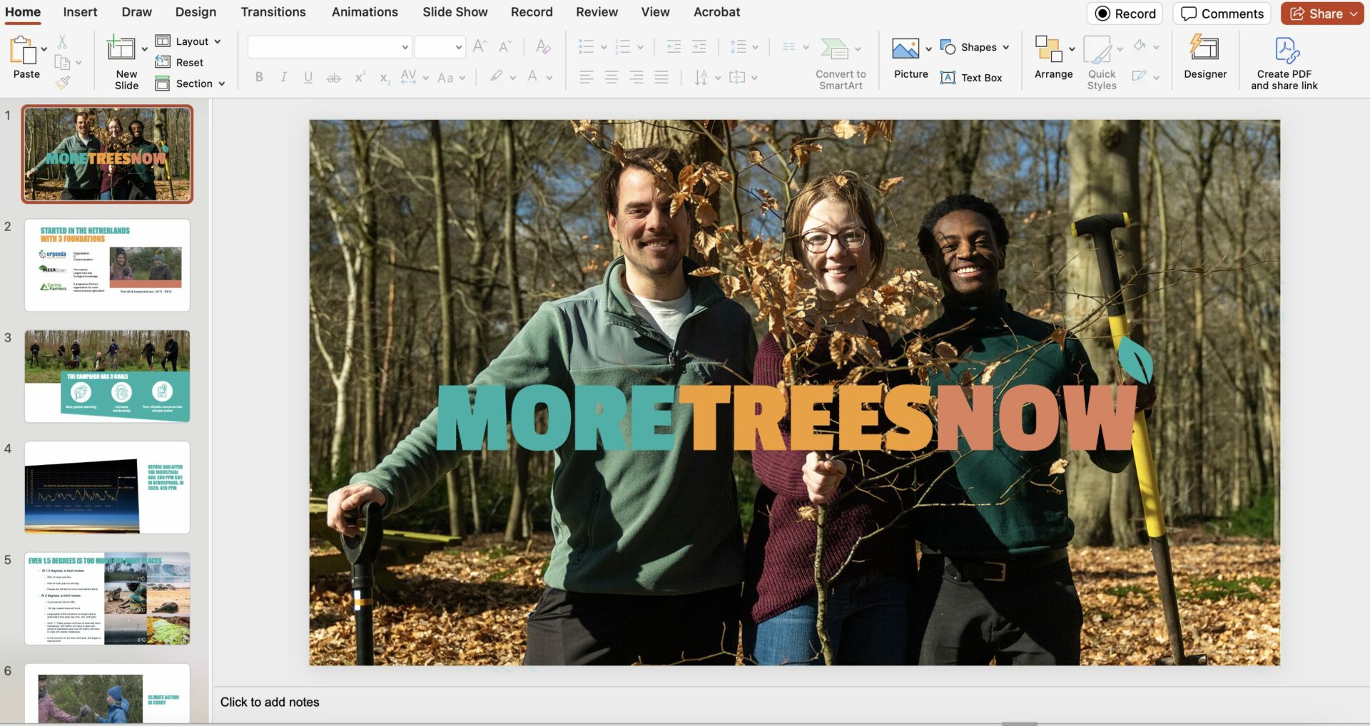 Communication toolkit - More Trees Now